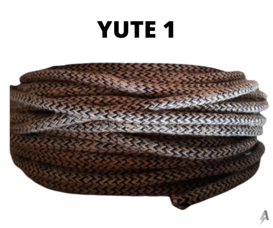 Cable Textil Yute Modelo 1 Por Metro | Anilem