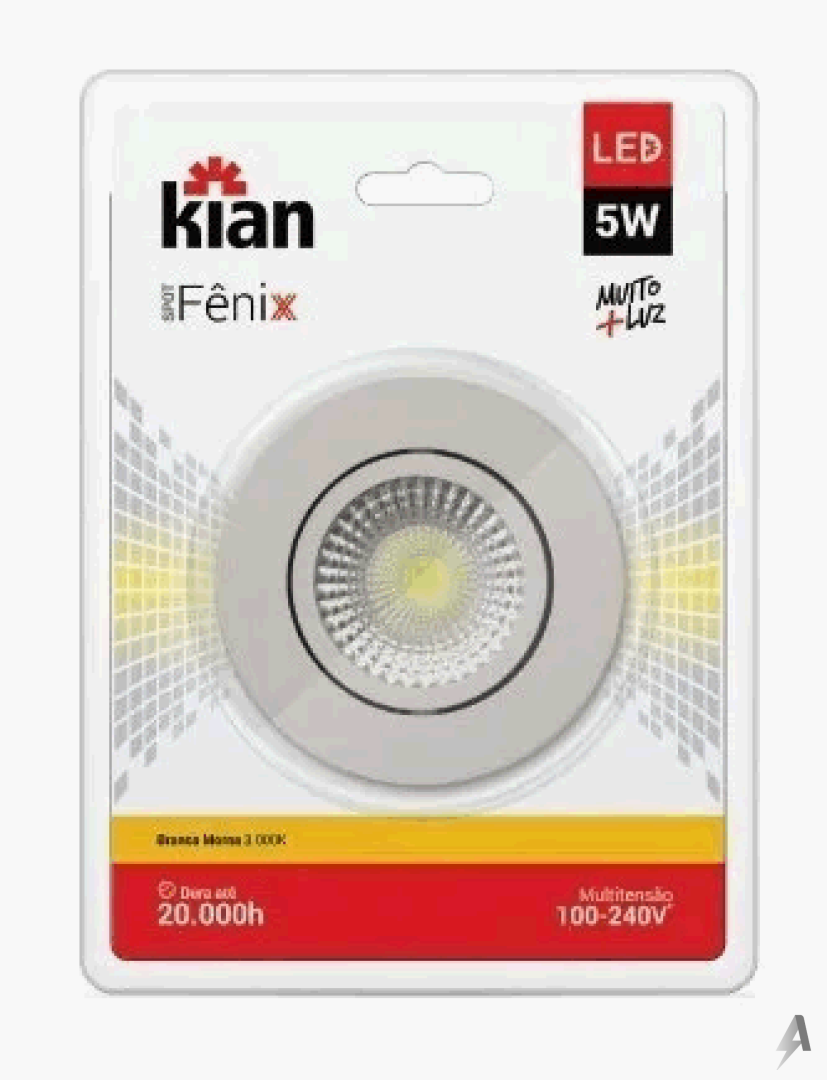 Spot Embutir Con Movimiento Blanco Led Integrado 5w Luz Calida | Anilem