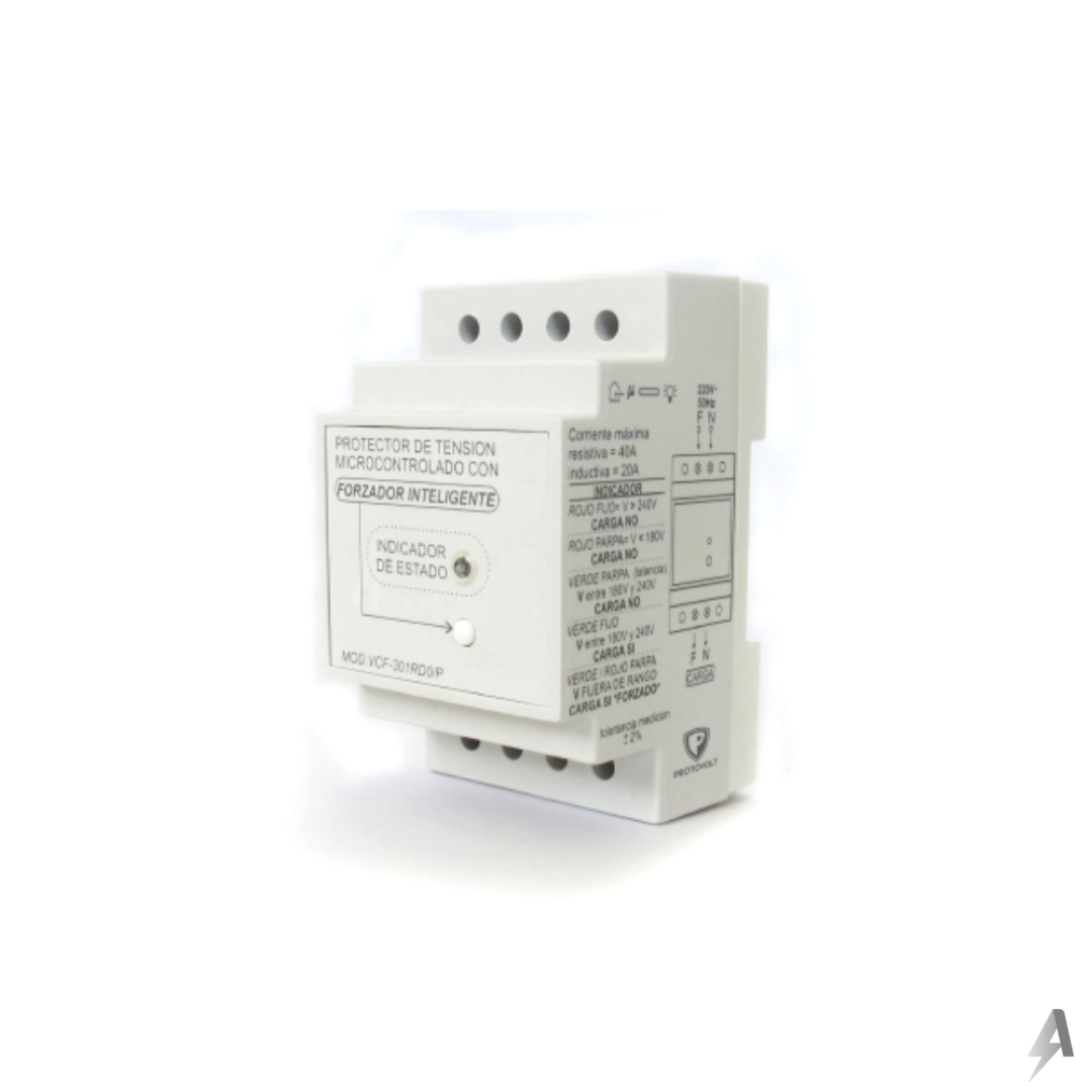 Protector De Tensión Microcontrolado Para Riel Din 40a | Anilem