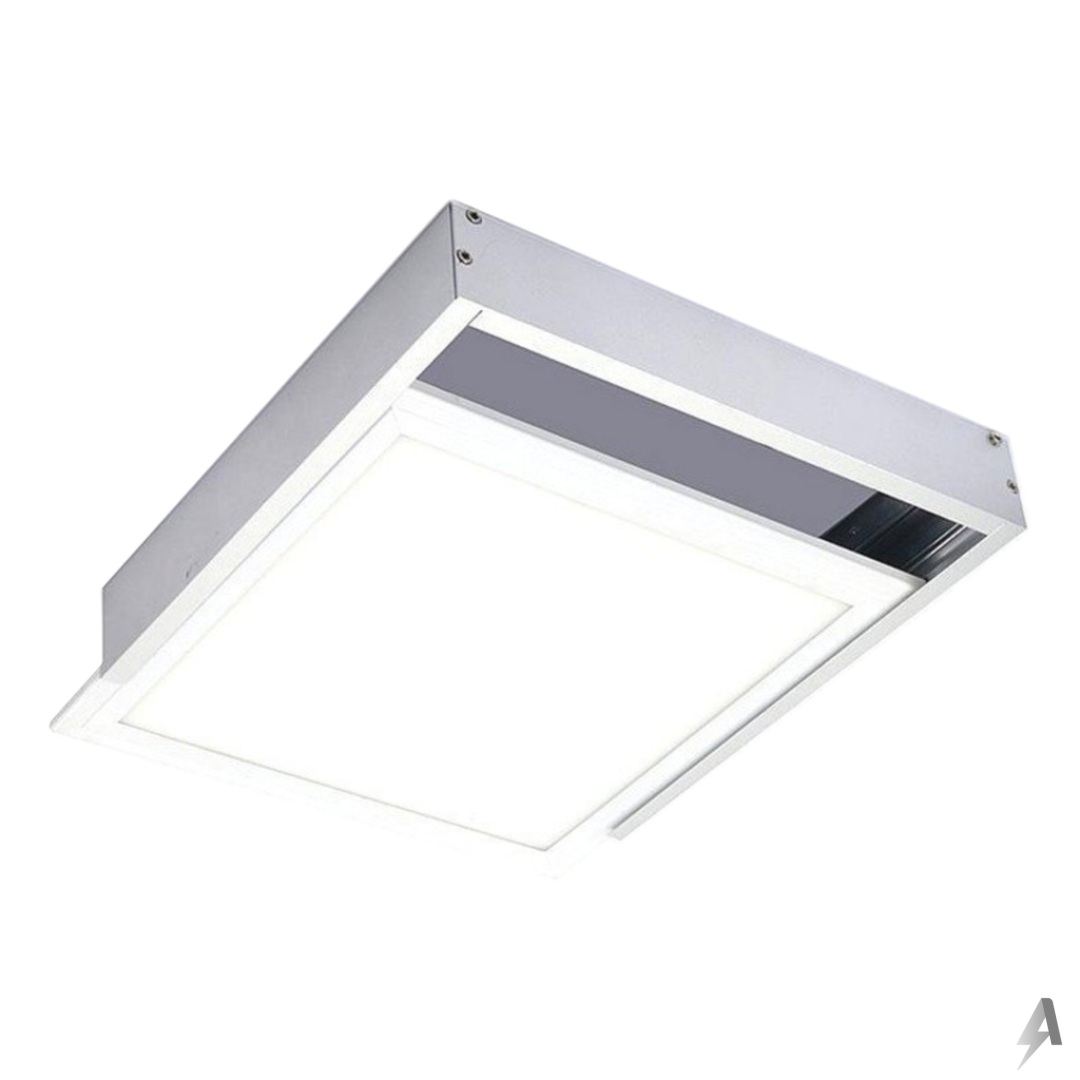 Kit Plafón Aplique; Panel 60 x 60 45w Luz Fría + Marco De Aluminio Novalucce | Anilem