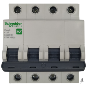 Termomagnetica 4x20 Schneider 4,5ka C E9 Termica Tetrapolar | Anilem