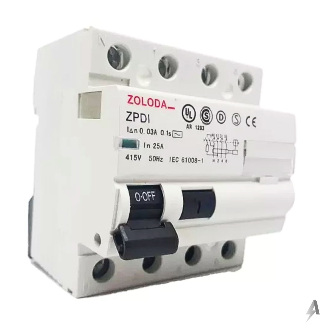 Interruptor Diferencial Zoloda Tetrapolar 4x25a 30ma | Anilem
